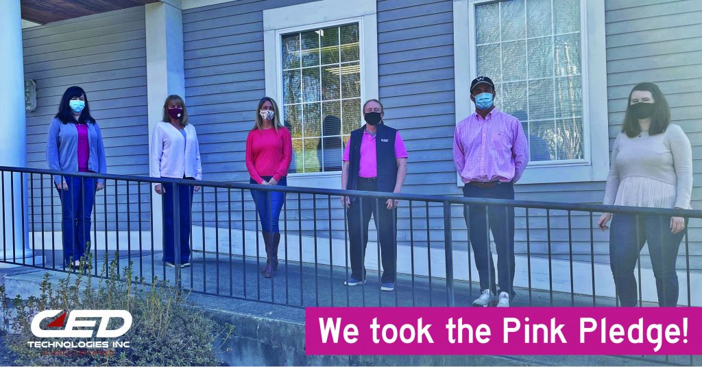 CED Team Takes the Pink Pledge - CED Technologies, Inc.